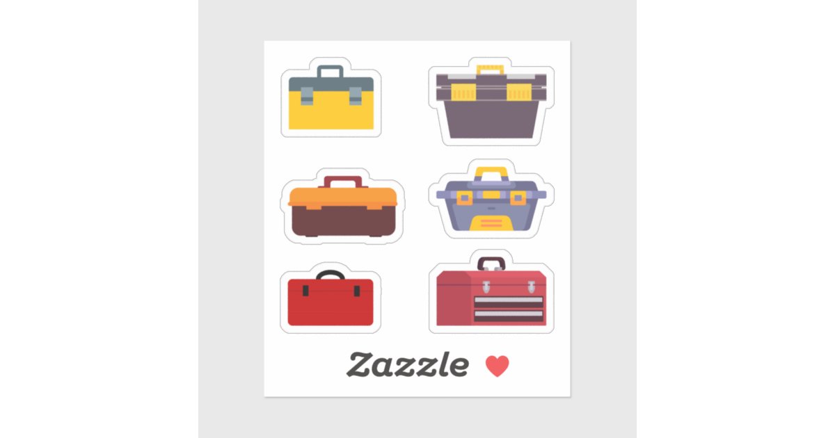 Tool Box Stickers | Zazzle