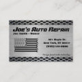 Tool Flag Design Auto Mechanic Repair Service Business Card | Zazzle