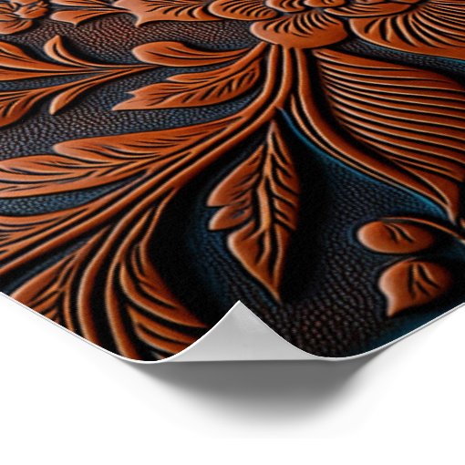 Tooled Leather Poster | Zazzle
