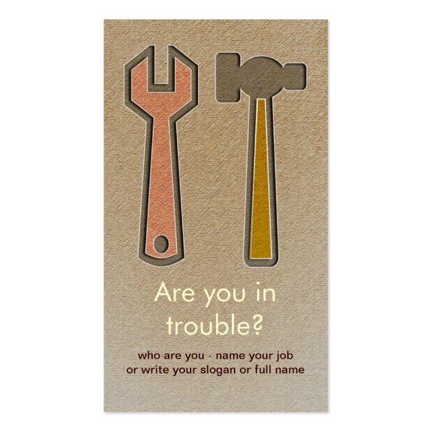 tools business card
