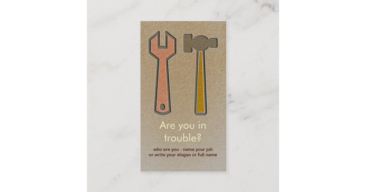 tools business card | Zazzle