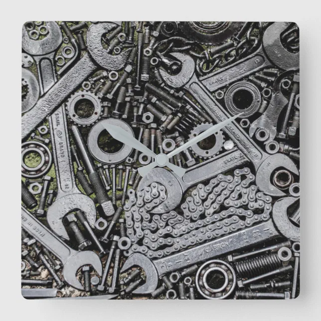 Tools Garage Clock | Zazzle