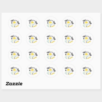 Tools Of Trade Classic Round Sticker | Zazzle