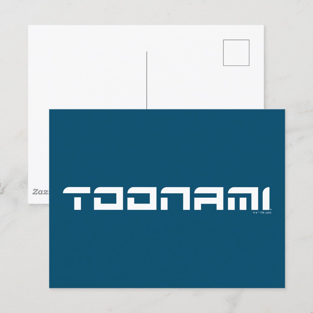 Toonami Futuristic Font Logo Postcard | Zazzle