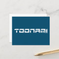 Toonami Futuristic Font Logo Postcard | Zazzle