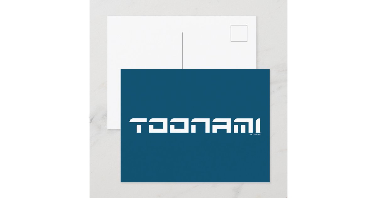 Toonami Futuristic Font Logo Postcard | Zazzle