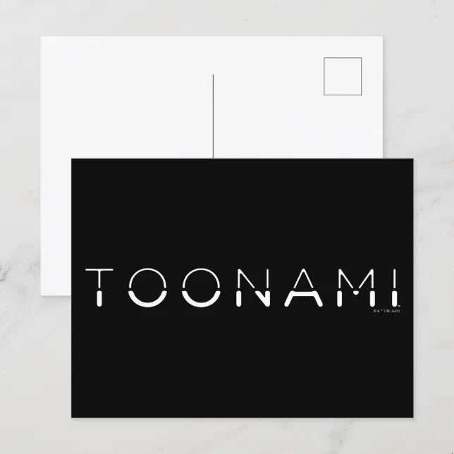 Toonami Split Font Logo Postcard | Zazzle