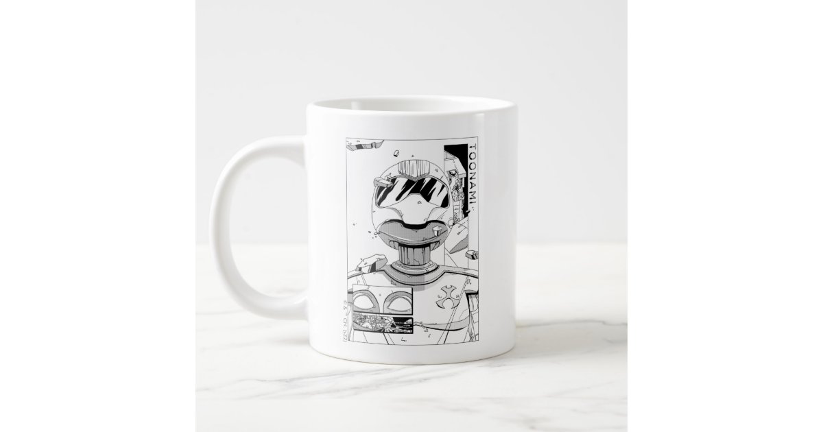 Toonami TOM 5 & SARA Comic Style Bumper Giant Coffee Mug | Zazzle