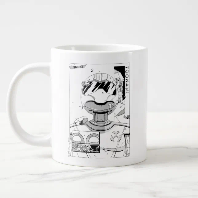 Toonami TOM 5 & SARA Comic Style Bumper Giant Coffee Mug | Zazzle