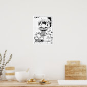 Toonami TOM 5 & SARA Comic Style Bumper Poster | Zazzle