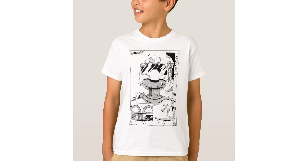 Toonami TOM 5 & SARA Comic Style Bumper T-Shirt | Zazzle