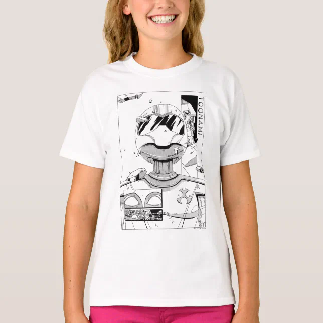 Toonami TOM 5 & SARA Comic Style Bumper T-Shirt | Zazzle