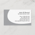 Tooth and heart gray dental dentist business card | Zazzle