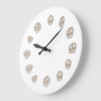 Tooth Clock (Large) | Zazzle