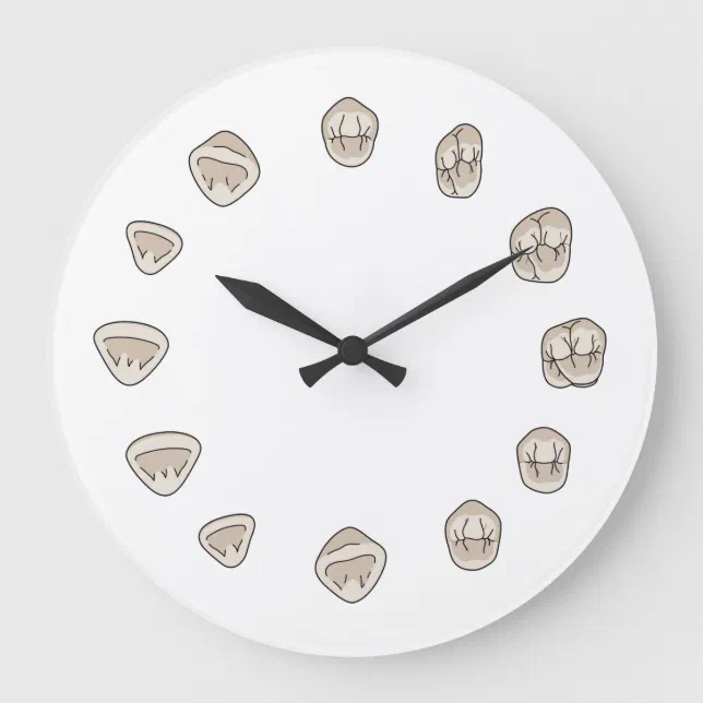 Tooth Clock (Large) | Zazzle