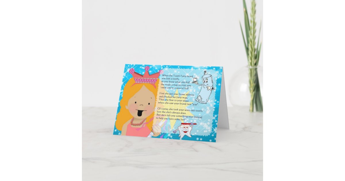 Tooth Fairy Card | Zazzle