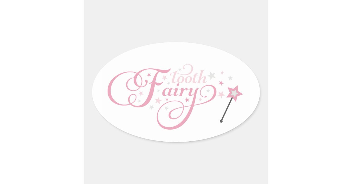 Tooth Fairy Oval Sticker | Zazzle