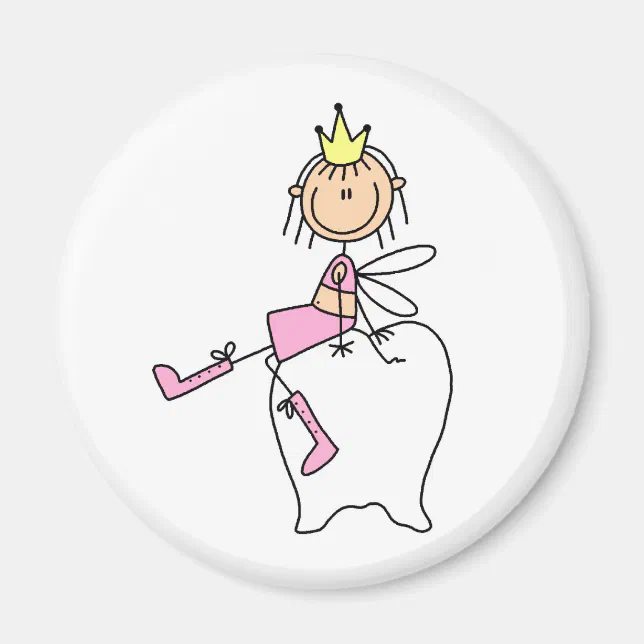 Tooth Fairy Sits On A Tooth Magnet | Zazzle