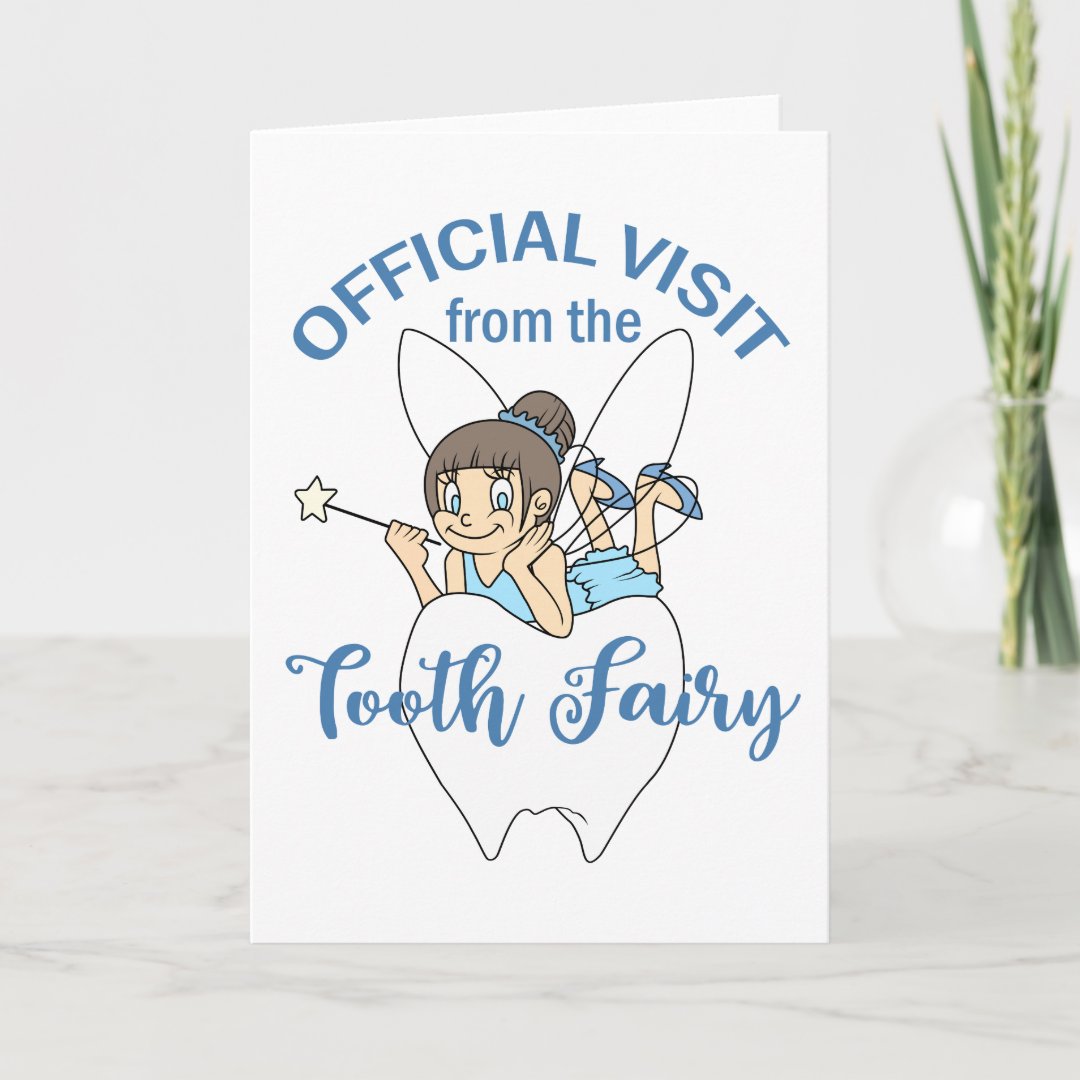 Tooth Fairy Visit Card | Zazzle