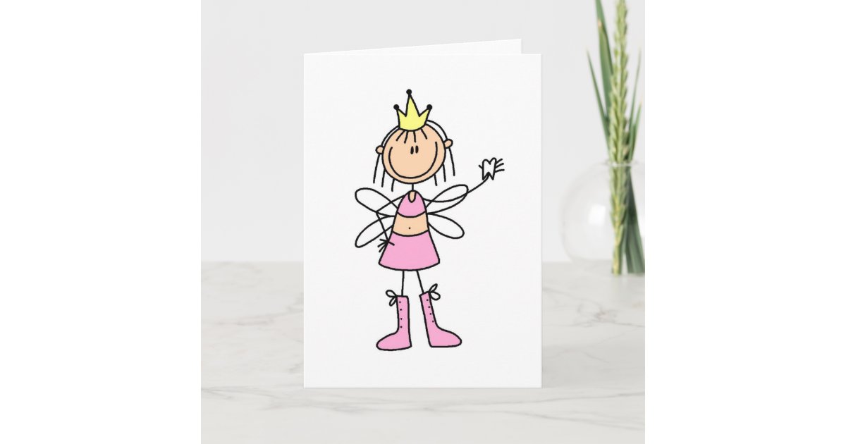 Tooth Fairy With A Lost Tooth Card | Zazzle