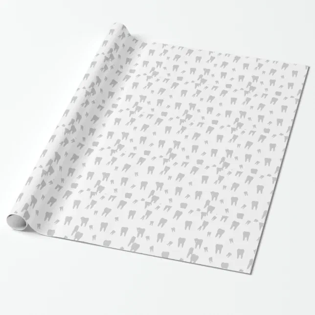 Tooth wallpaper for dentist wrapping paper | Zazzle