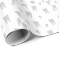 Tooth wallpaper for dentist wrapping paper | Zazzle