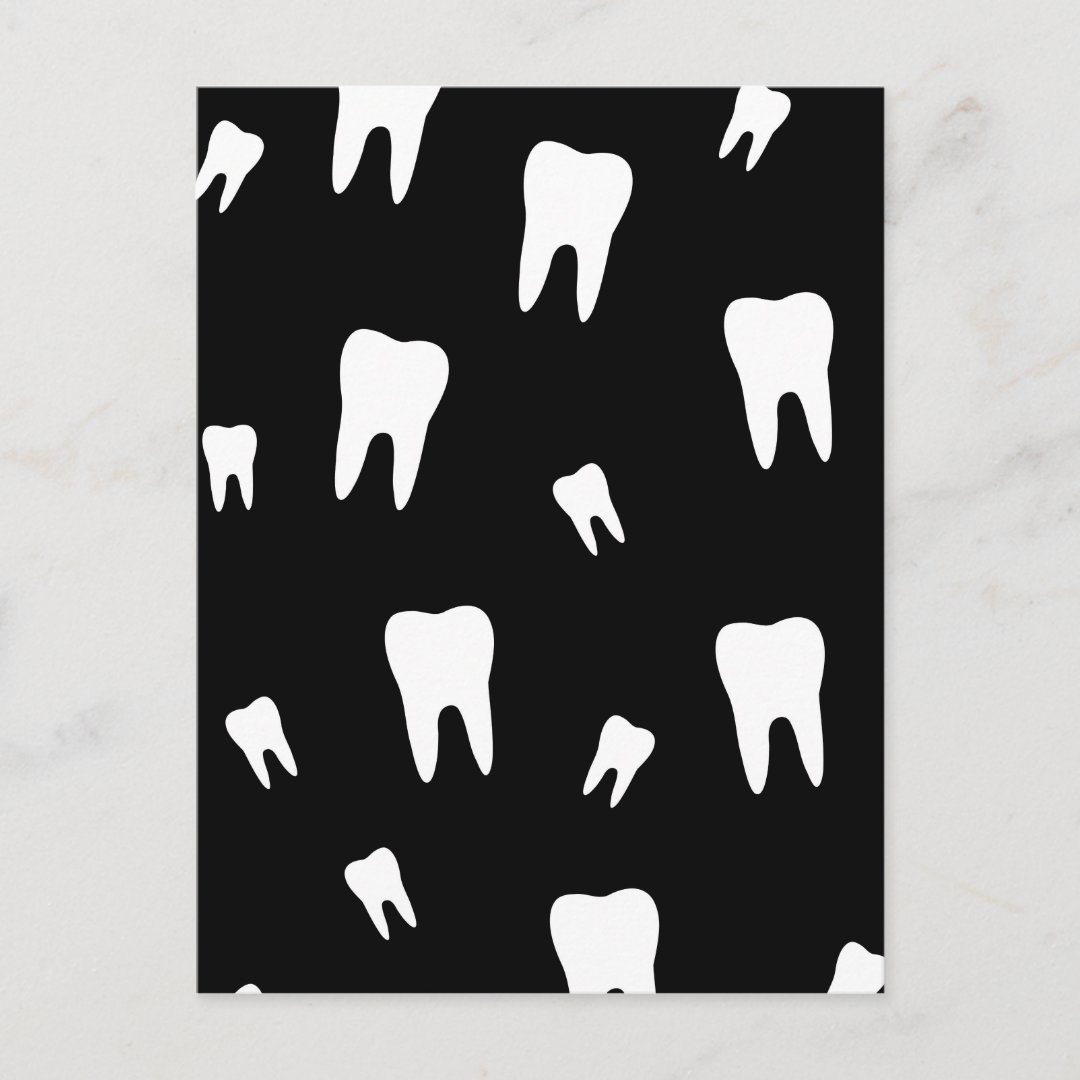 Tooth wallpaper postcard | Zazzle