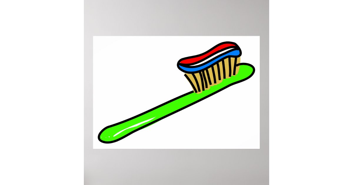 Toothbrush Poster | Zazzle