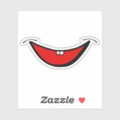 Toothless Smile Illustration Sticker | Zazzle