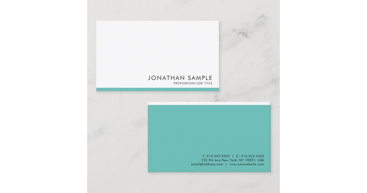 Top Business Cards Elegant Simple Template | Zazzle