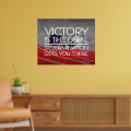 TOP Football Victory Slogan Poster | Zazzle