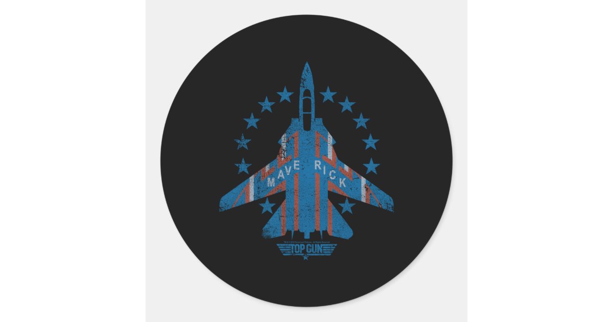 Top Gun Maverick Classic Round Sticker | Zazzle