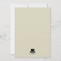 Top Hat and Mustache Invitation | Zazzle