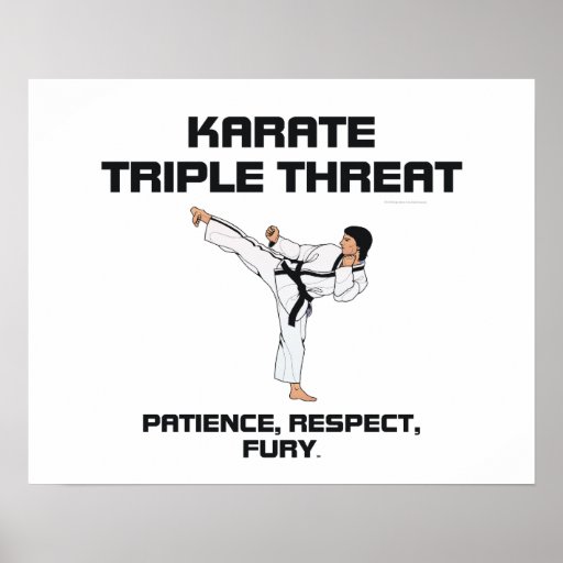 TOP Karate Slogan Poster | Zazzle