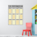 Top performer employee of the month photo display poster | Zazzle
