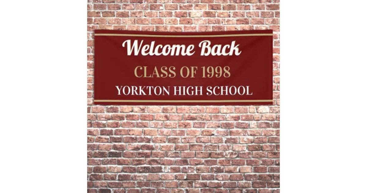 Top Pick! CUSTOM Class Reunion banner | Zazzle