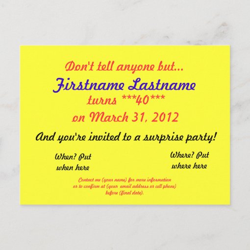 Top secret birthday surprise party invitation | Zazzle