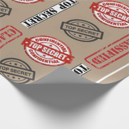 Top Secret Classified Gift Wrap | Zazzle