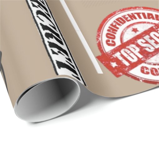 Top Secret Classified Gift Wrap | Zazzle