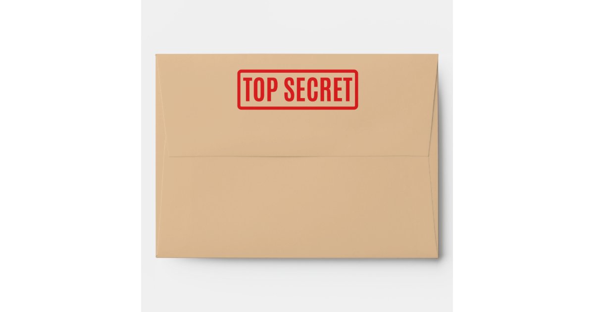 Top Secret Envelope | Zazzle