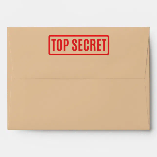 Top Secret Envelope | Zazzle