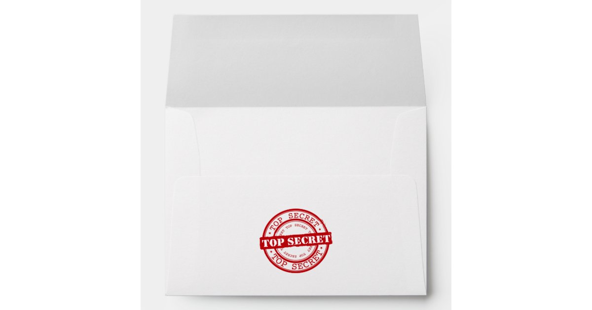 Top Secret Envelope | Zazzle
