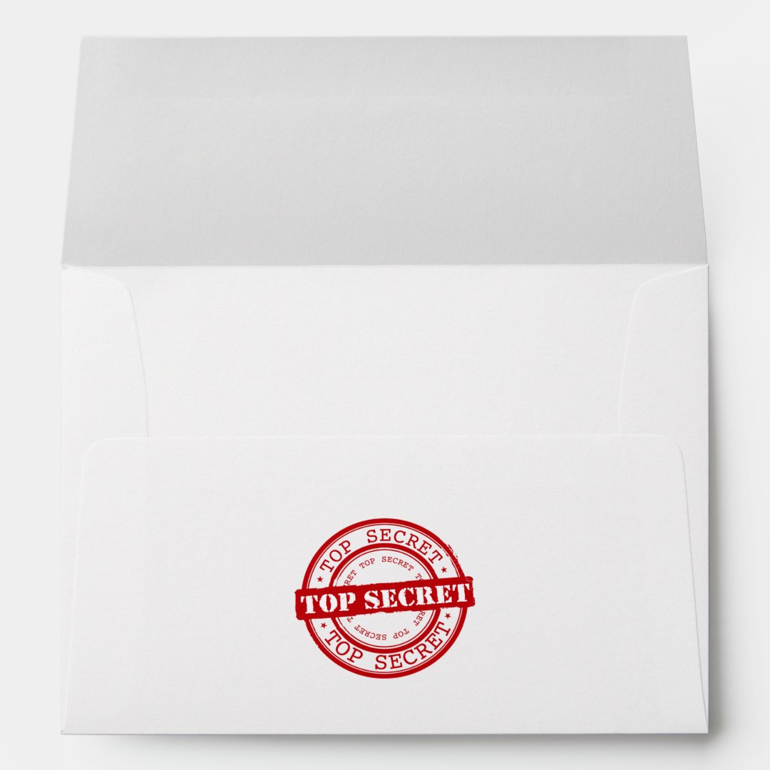 Top Secret Envelope | Zazzle