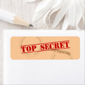 Top Secret Fun Label Stickers | Zazzle