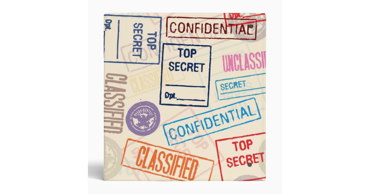 Top Secret, Keep Out Binder | Zazzle
