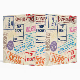 Top Secret, Keep Out Binder | Zazzle
