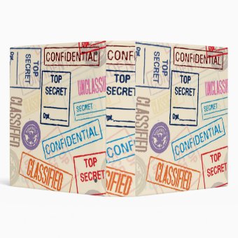 Top Secret, Keep Out Binder | Zazzle