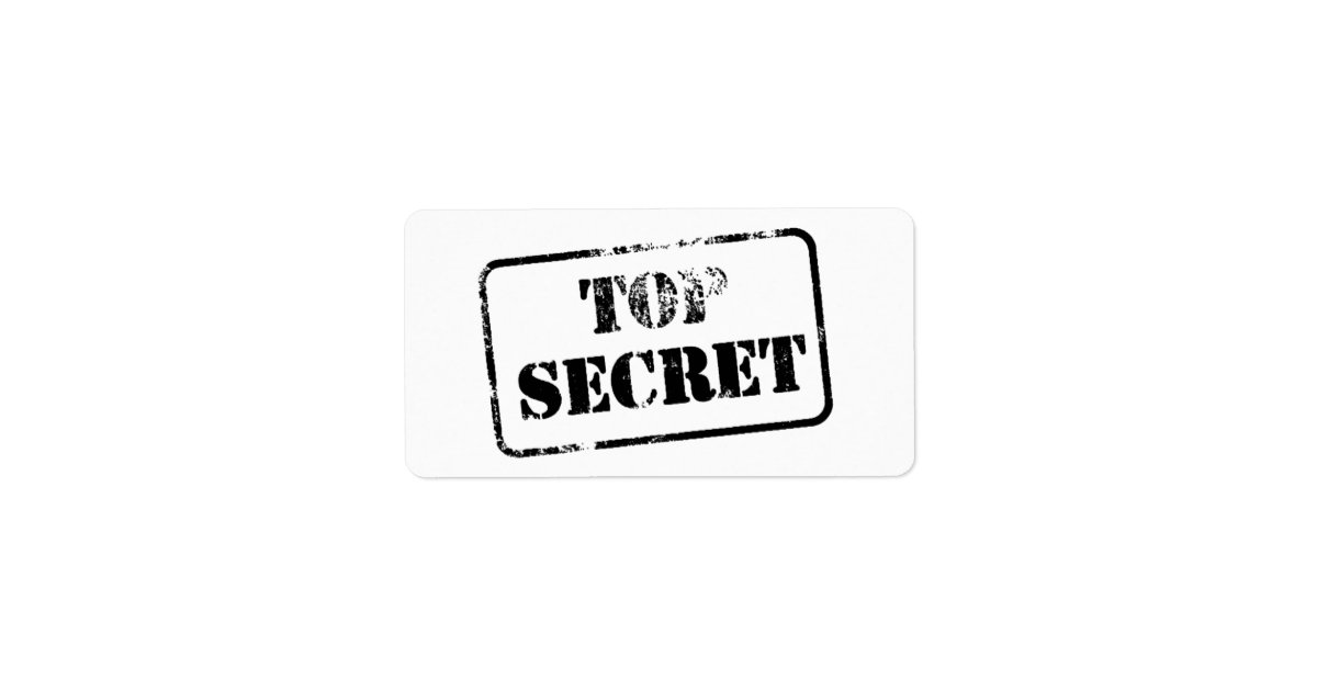 Top Secret Label | Zazzle