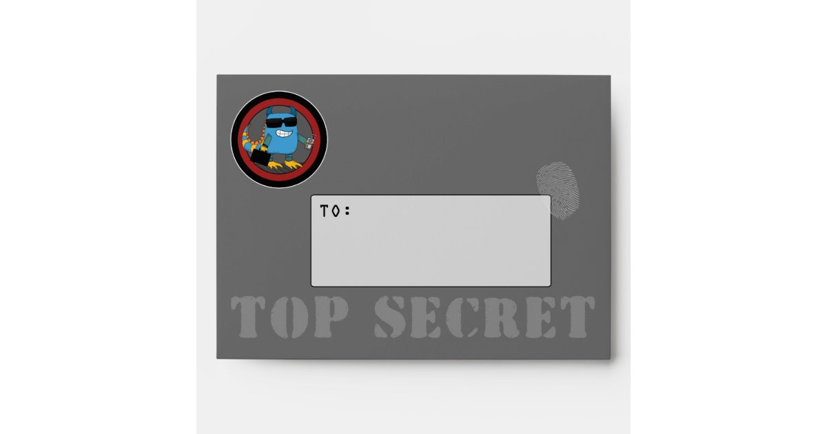 TOP SECRET MISSION Spy Party Envelope | Zazzle