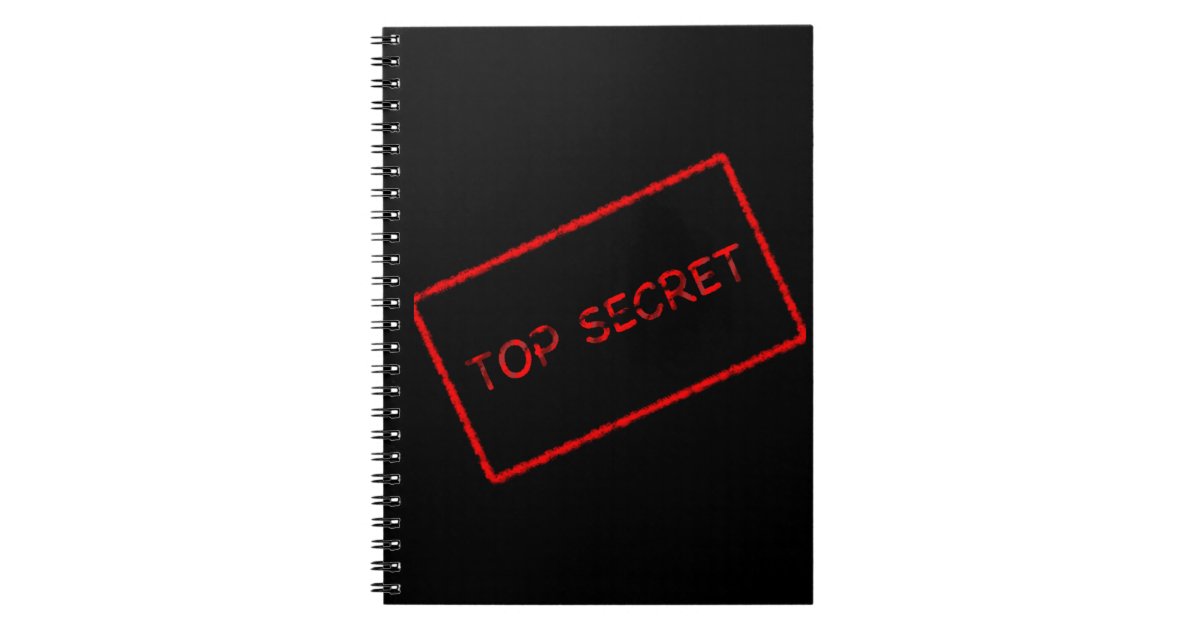 TOP SECRET NOTEBOOK | Zazzle